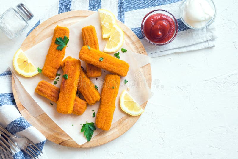 Fried Fish Sticks stock image. Image of fish, cooked - 94158315