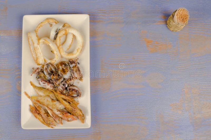 Fried fish tapa stock photo. Image of space, andalusian - 33117898