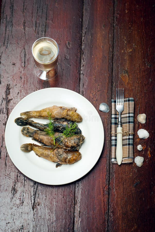 Fried fish stock photo. Image of lunch, oceanic, dinner - 64536302