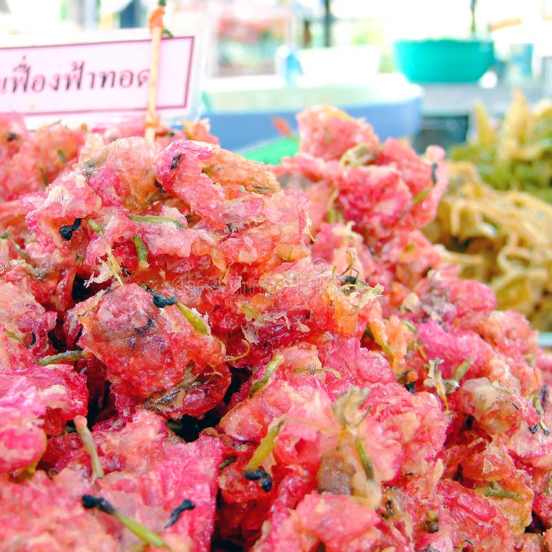 Fried flowers stock image. Image of frying, pink, prepared - 142773337