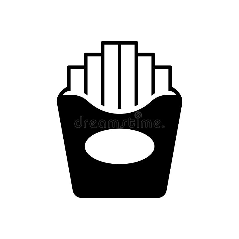 Fried Fries Icon Vector Design Template Basic RGB Stock Vector - Illustration of salty, isolated ...