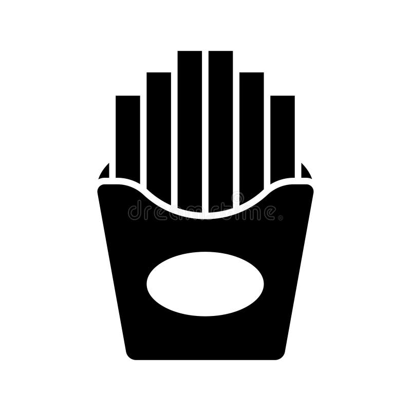 Fried Fries Icon Vector Design Template Basic RGB Stock Vector - Illustration of menu, icon ...