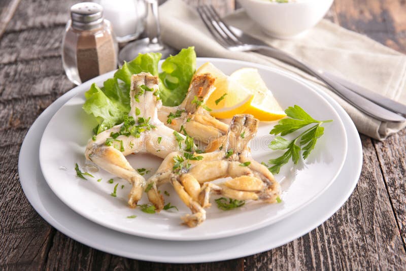 Fried frog stock photo. Image of frog, dining, meal, parsley - 46459302