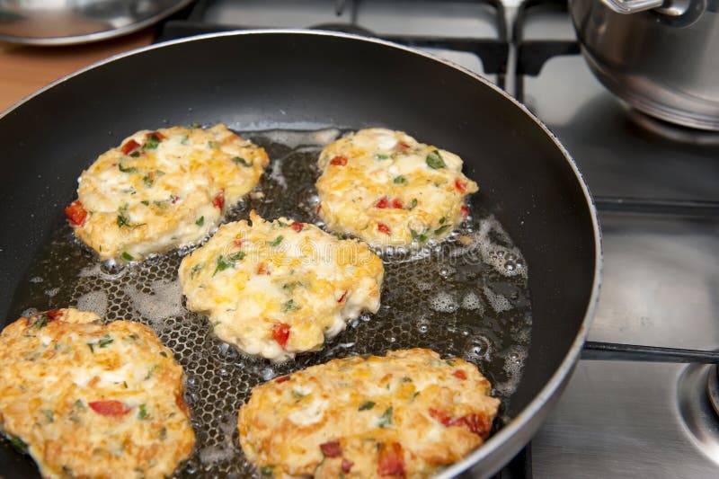 Fried golden cutlets stock photo. Image of fleshy, arranged - 26380762
