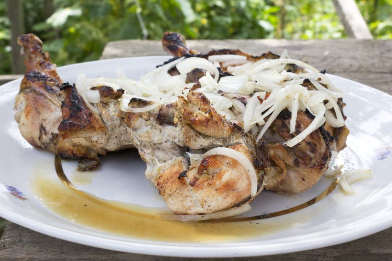 Fried hen stock image. Image of fresh, tasty, meal, juice - 25765703