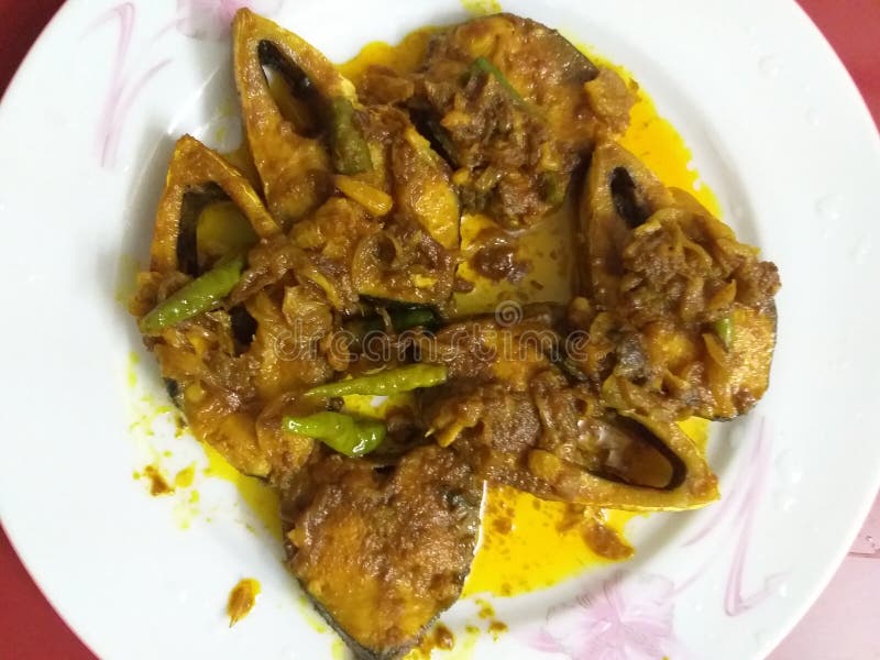 Fried Hilsha Fishes on a Plate Stock Image - Image of dish, fried ...