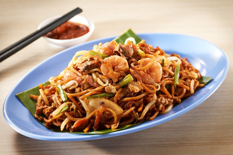 Fried Hor Fun stock image. Image of white, fried, isolated - 65070613