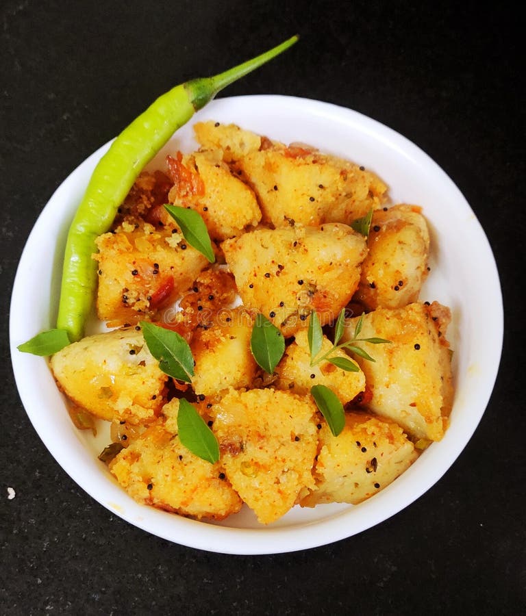 Fried Idli Indian Breakfast Stock Photo - Image of indian, fried: 182062606