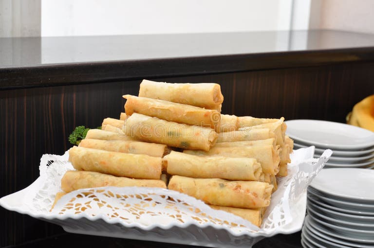 Fried Indonesian Spring Roll Stock Photo - Image of sweet, indonesian ...
