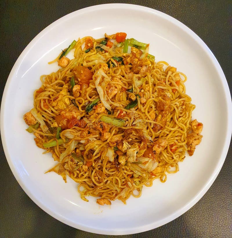 Fried Java Noodles is Tasty and Delicious Stock Photo - Image of java ...