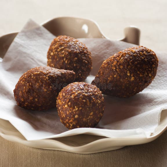 Fried Kibbeh stock photo. Image of kibbeh, east, kebbe - 16466712