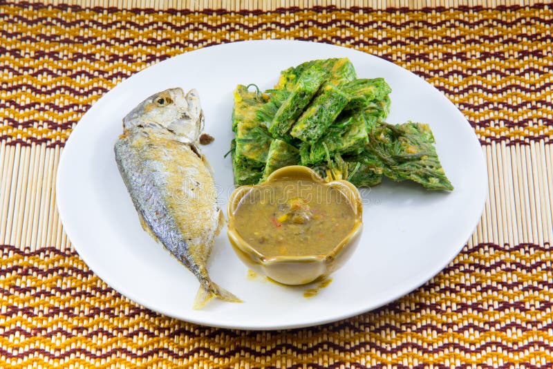 Fried Mackerel Fish,chili Sauce Stock Photo - Image of cooking, chili ...