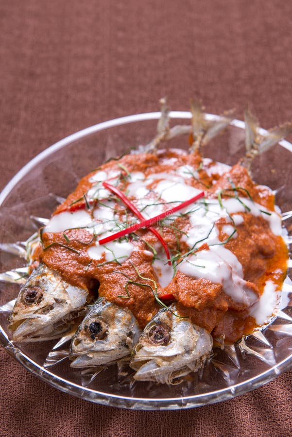 Fried mackerel fish stock photo. Image of cuisine, lunch - 100200842