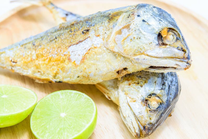 Fried mackerel fish stock photo. Image of asia, kitchen - 95420108