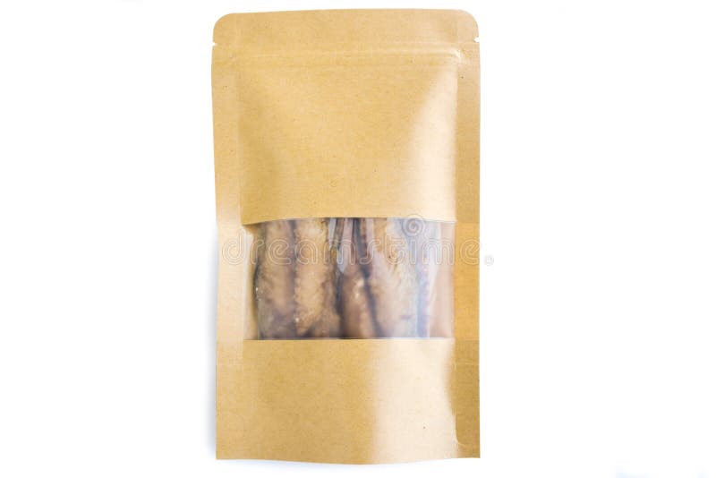 Fried Mackerel in Package on White Background 181106 0079 Stock Photo ...