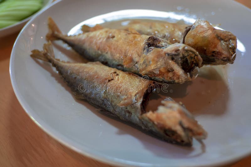 Fried mackerel stock photo. Image of natural, protein - 168189440