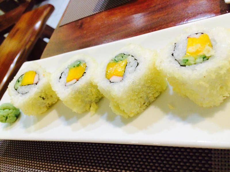 FRIED MAKI stock photo. Image of craving, fried, satisfying - 90065542