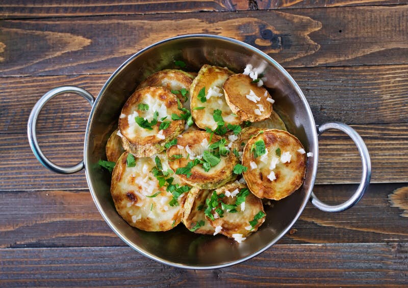 Fried marrow stock image. Image of courgette, dinner - 44314589