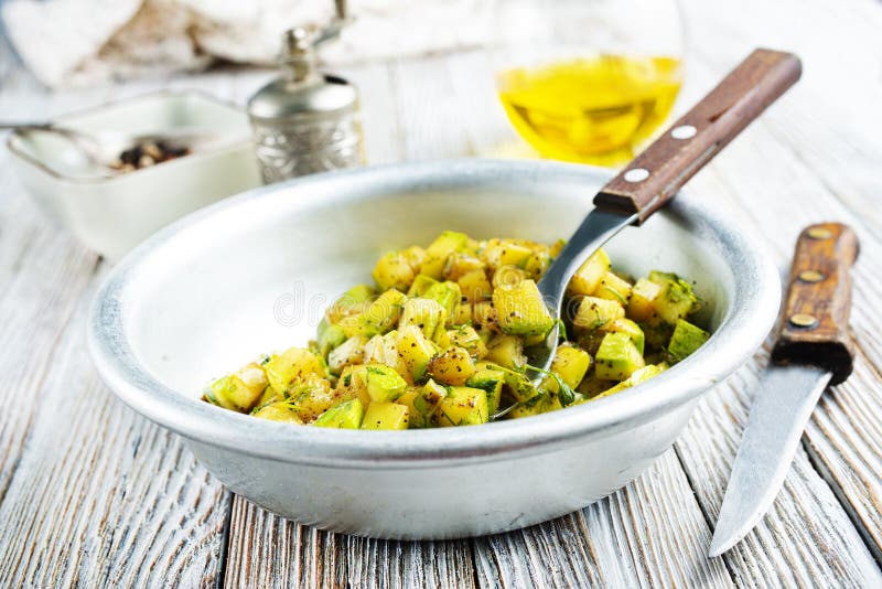 Fried marrow stock photo. Image of seasonings, dish - 152087334