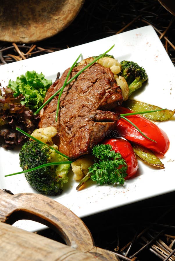 Fried meat stock image. Image of meat, dish, branches - 10107389