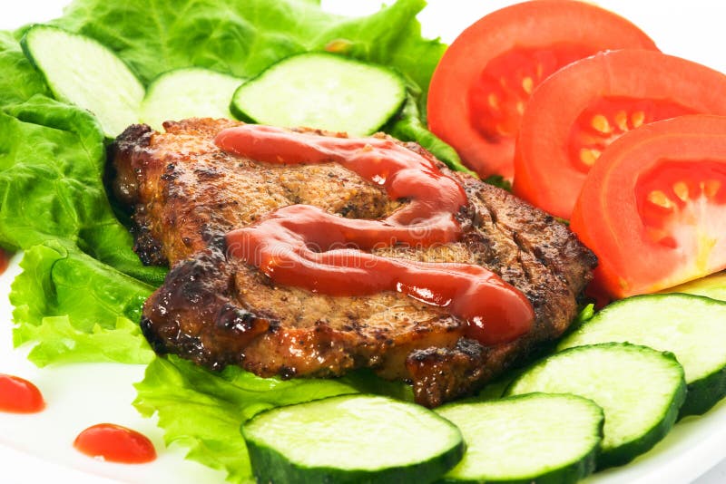 Fried meat stock image. Image of beef, dining, fried - 13310979