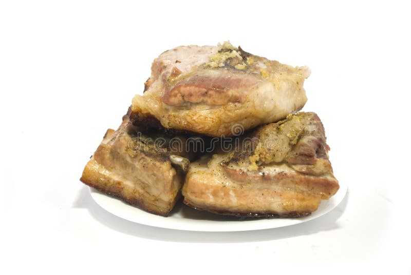 Fried meat stock image. Image of ware, products, kitchen - 17515593