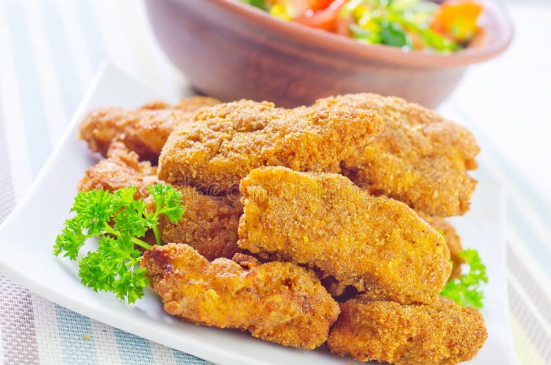 Fried meat stock photo. Image of close, dish, heap, fastfood - 29569746