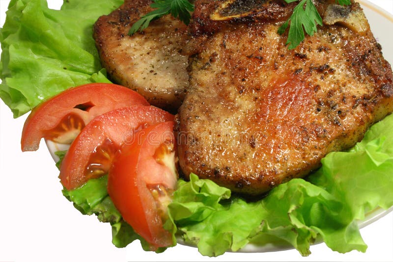 Fried meat stock photo. Image of sirloin, steak, food - 5392992