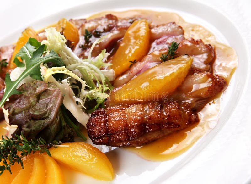 Fried meat stock image. Image of brown, mango, fried, orange - 7008687