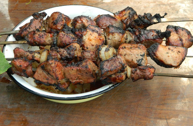Fried Meat Cooked in Grape Leaves Stock Image - Image of vegetarian ...