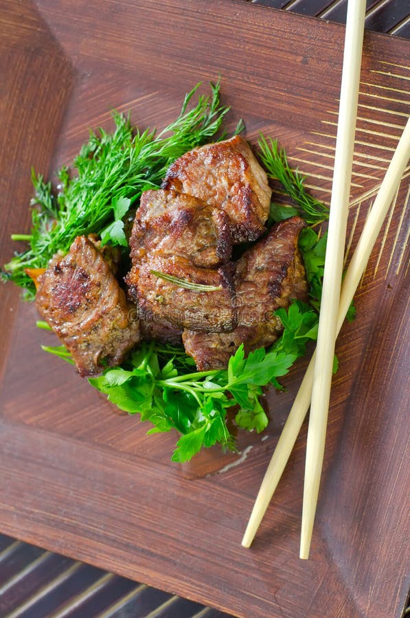 Fried meat stock photo. Image of fries, baked, chop, cutlet - 31021206