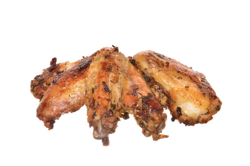 Fried Meat Isolated on White Background Stock Photo - Image of beef ...