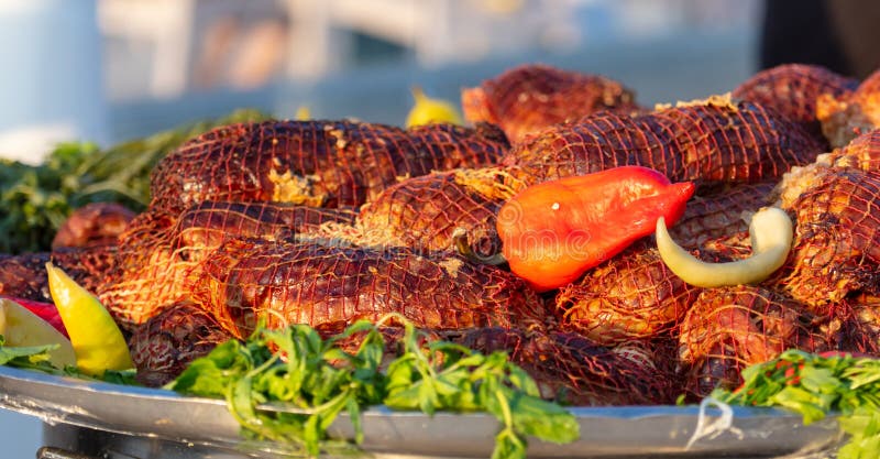 Fried meat in the kitchen stock image. Image of tasty - 231280985