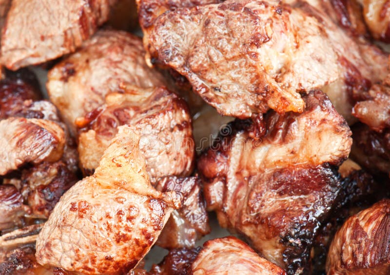 Fried meat stock image. Image of dead, fillet, pork, loin - 40928847