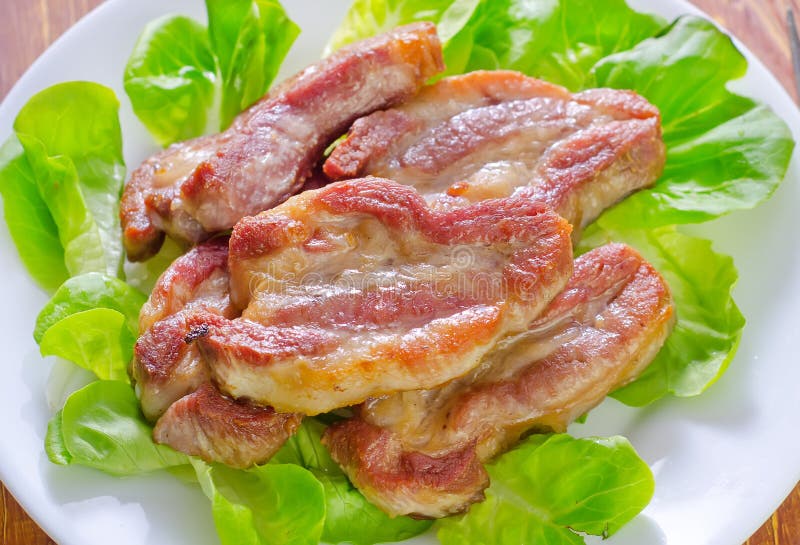 Fried meat stock image. Image of eating, gourmet, dish - 33762759