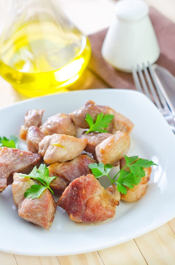 Fried meat stock photo. Image of grill, cooked, bone - 34464898