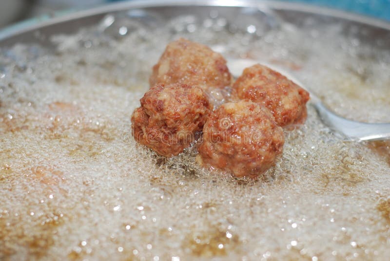 Fried meatballs stock photo. Image of china, food, chinese - 28630010