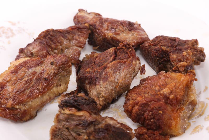 Fried Meats Meal stock photo. Image of meats, color - 114272726