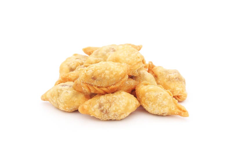 Fried mini curry puff stock photo. Image of cuisine, small - 40631126