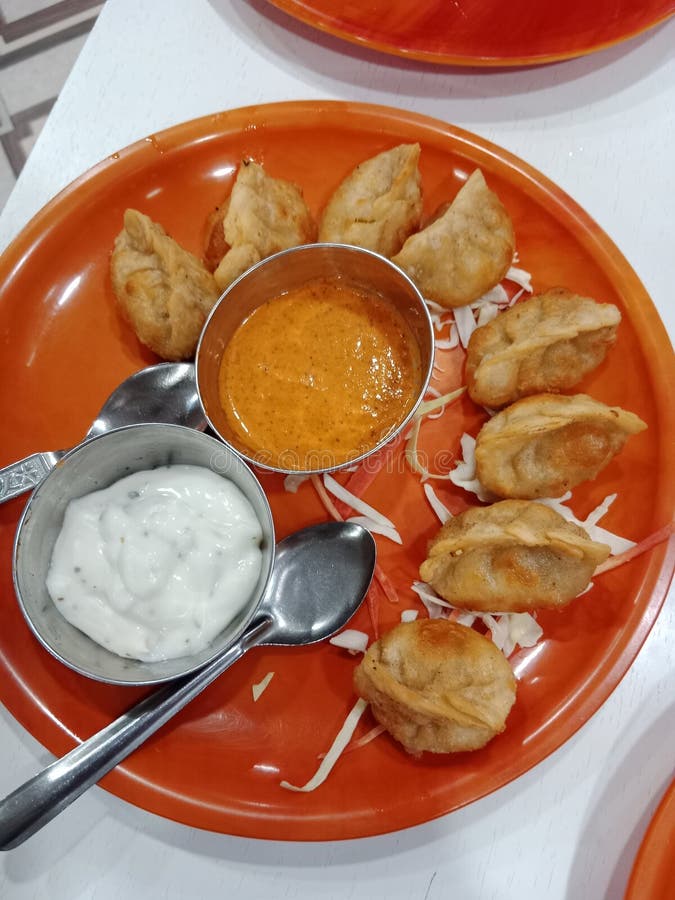 Fried Momos stock image. Image of cuisine, breakfast - 331987939