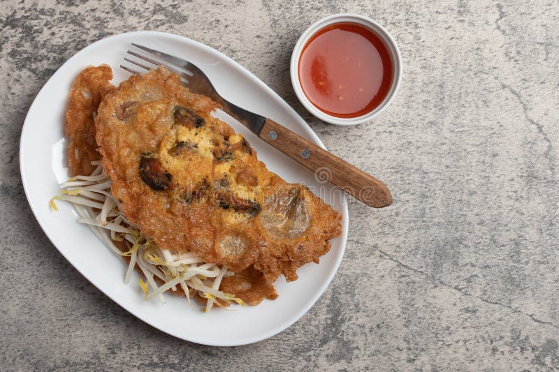 Fried Mussels in Crispy Batter in a White Plate Stock Image - Image of ...