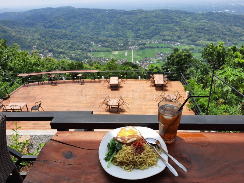 Fried Noodle and Sweet Iced Tea Stock Image - Image of fried, sweet ...