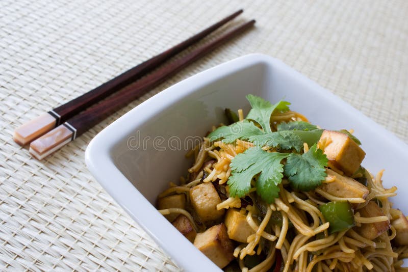 Fried Noodles stock photo. Image of bean, cuisine, chopsticks - 12111192