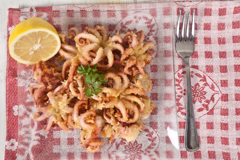 Fried Octopus stock image. Image of water, cuisine, white - 21863827