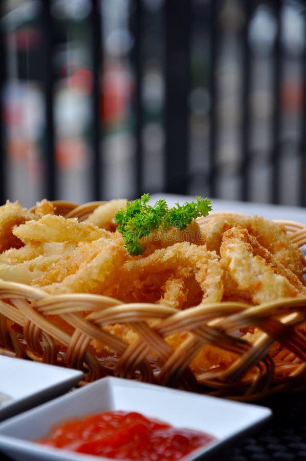 Fried Onion ring stock photo. Image of onion, oriental - 104096290