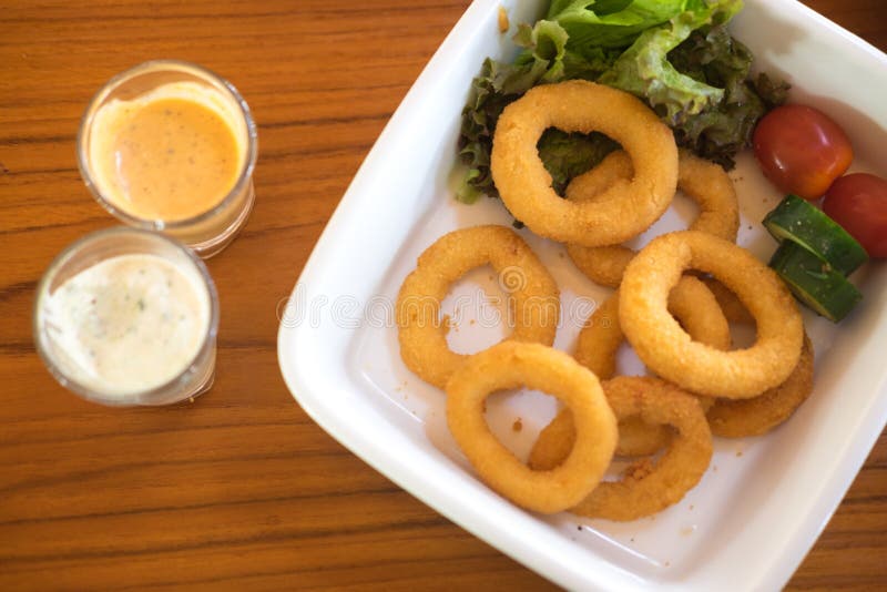 Fried onion ring stock image. Image of golden, crispy - 84590167