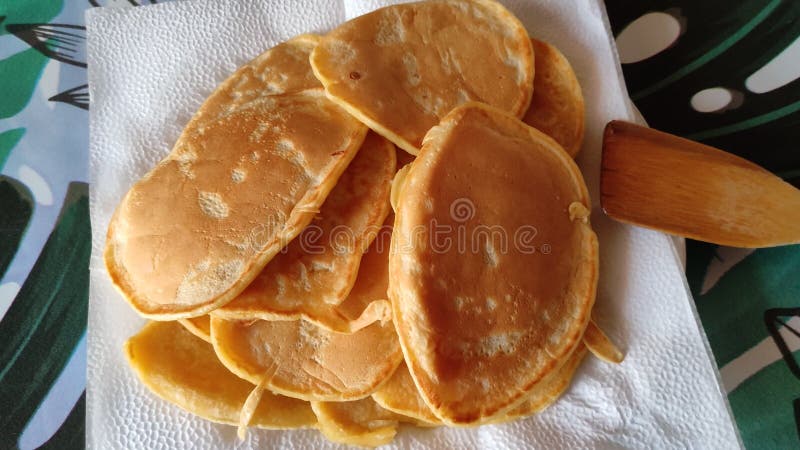 Fried pancakes on a plate stock footage. Video of healthy - 286122116