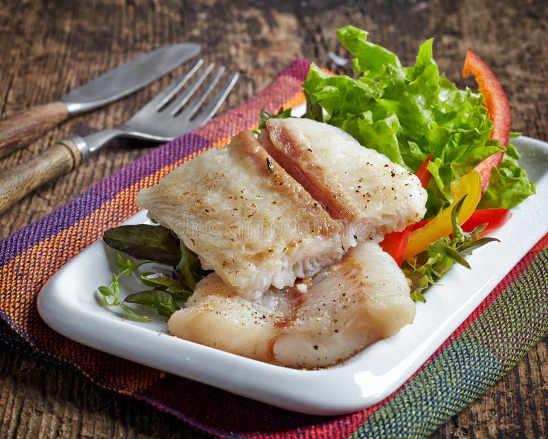 Fried Pangasius Fish Fillet Pieces Stock Image - Image of vegetable ...