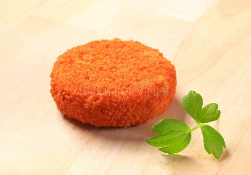 Fried patty stock image. Image of cutting, camembert - 30874741