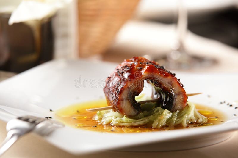 Fried peace of fish meat stock image. Image of dining - 28324765